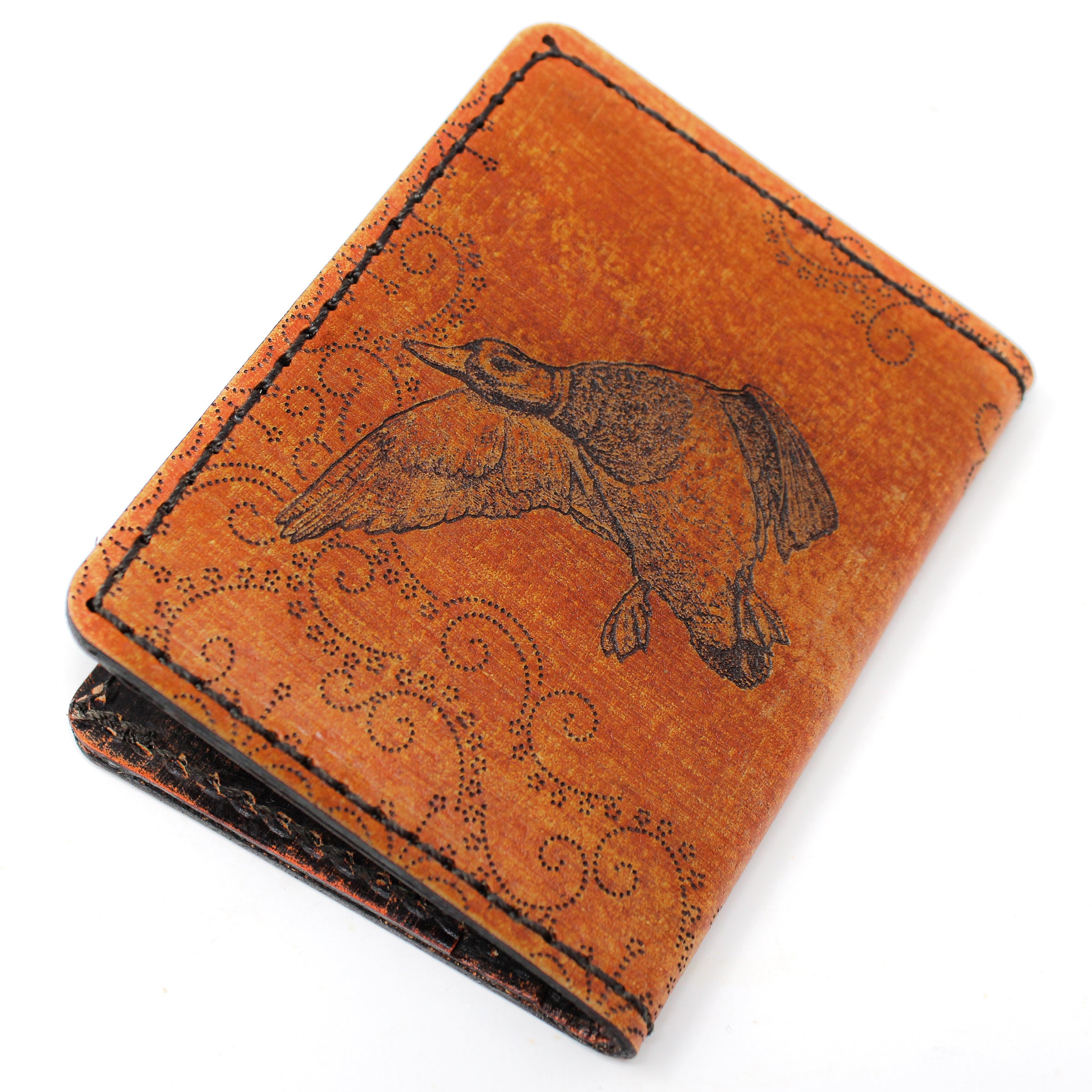 Leather Original Mens Wallet - Duck Hunt